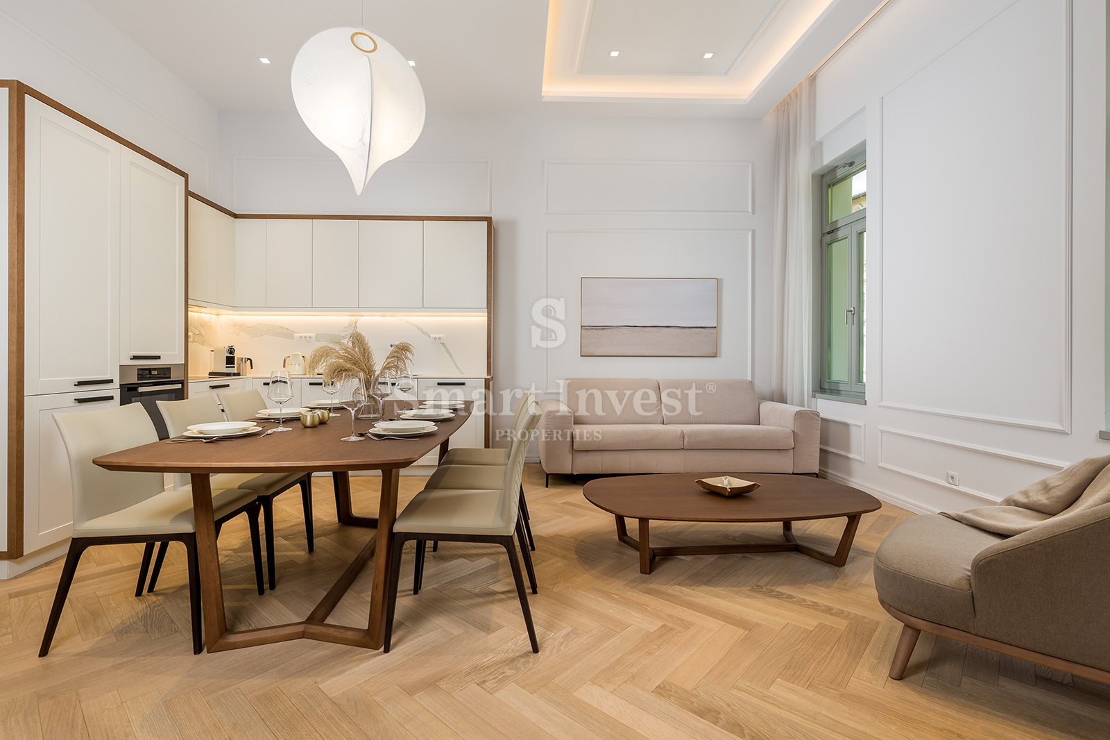 OPATIJA – CENTAR, luksuzan stan 2S+DB s terasom u vili 1. red do mora (A6)